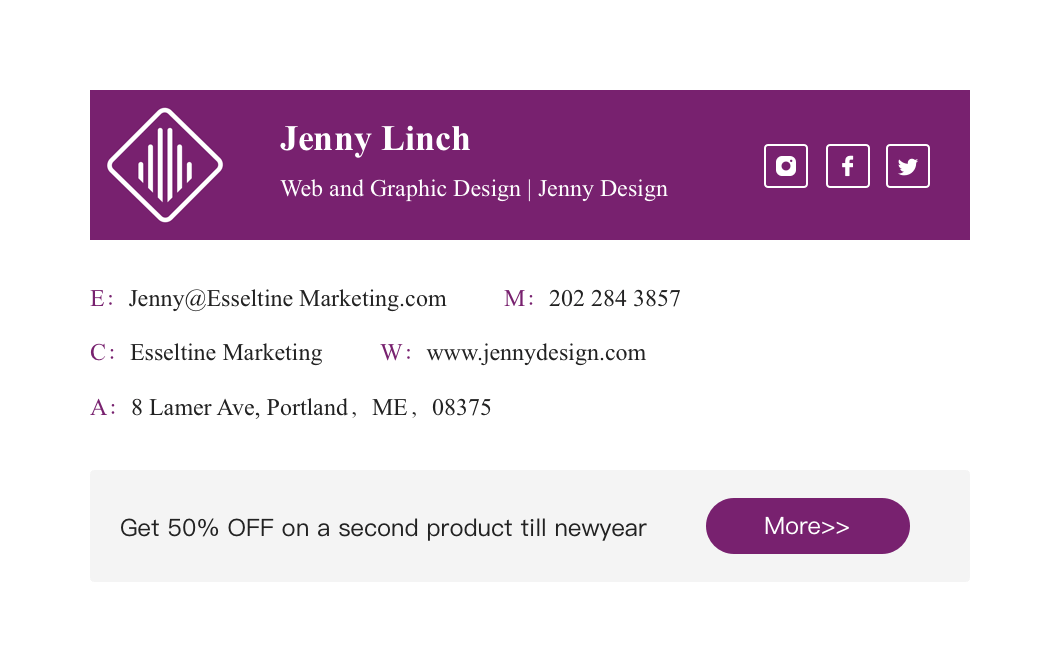 Free Email Signature Generator - LogoAi.com