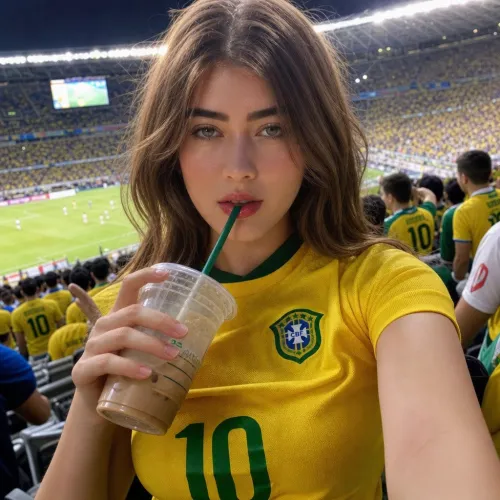 Turn Photo into World Cup Stadium Night Selfie - AiDesign