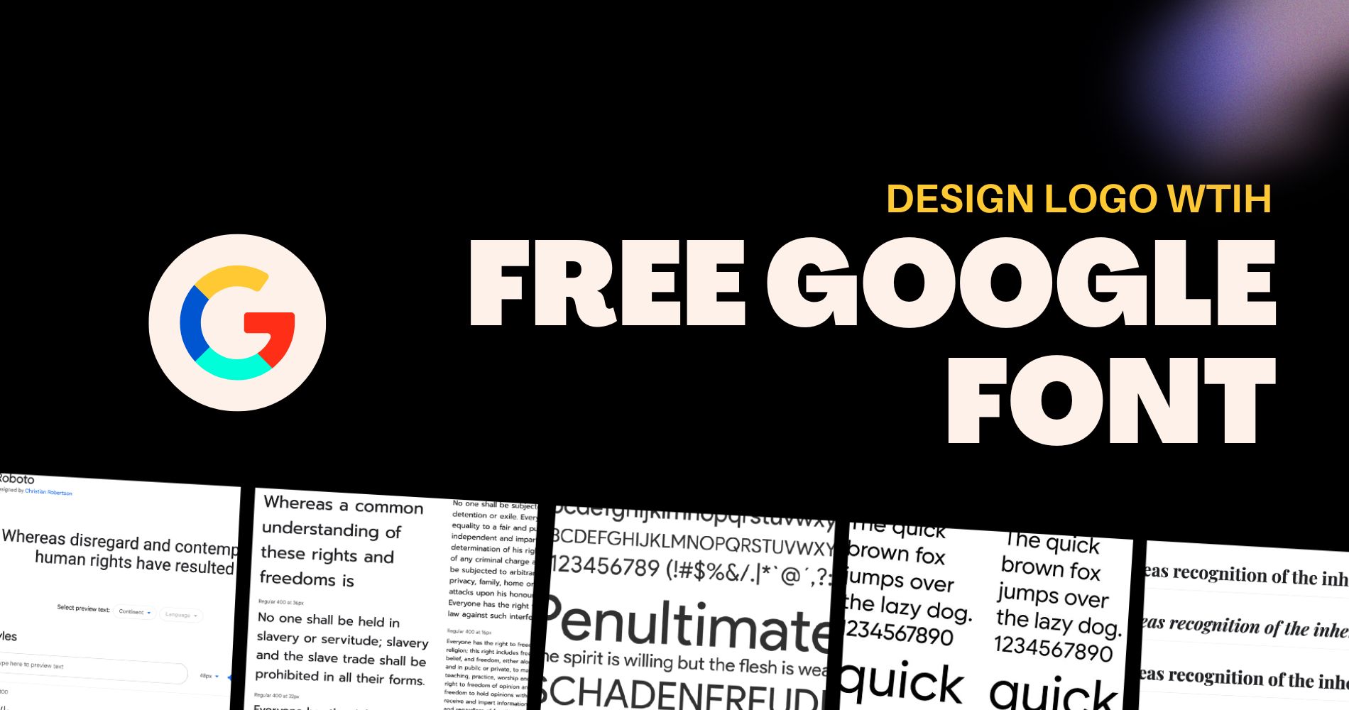Design Your Own Logo with Free Google Fonts and Symbols - LogoAI.com