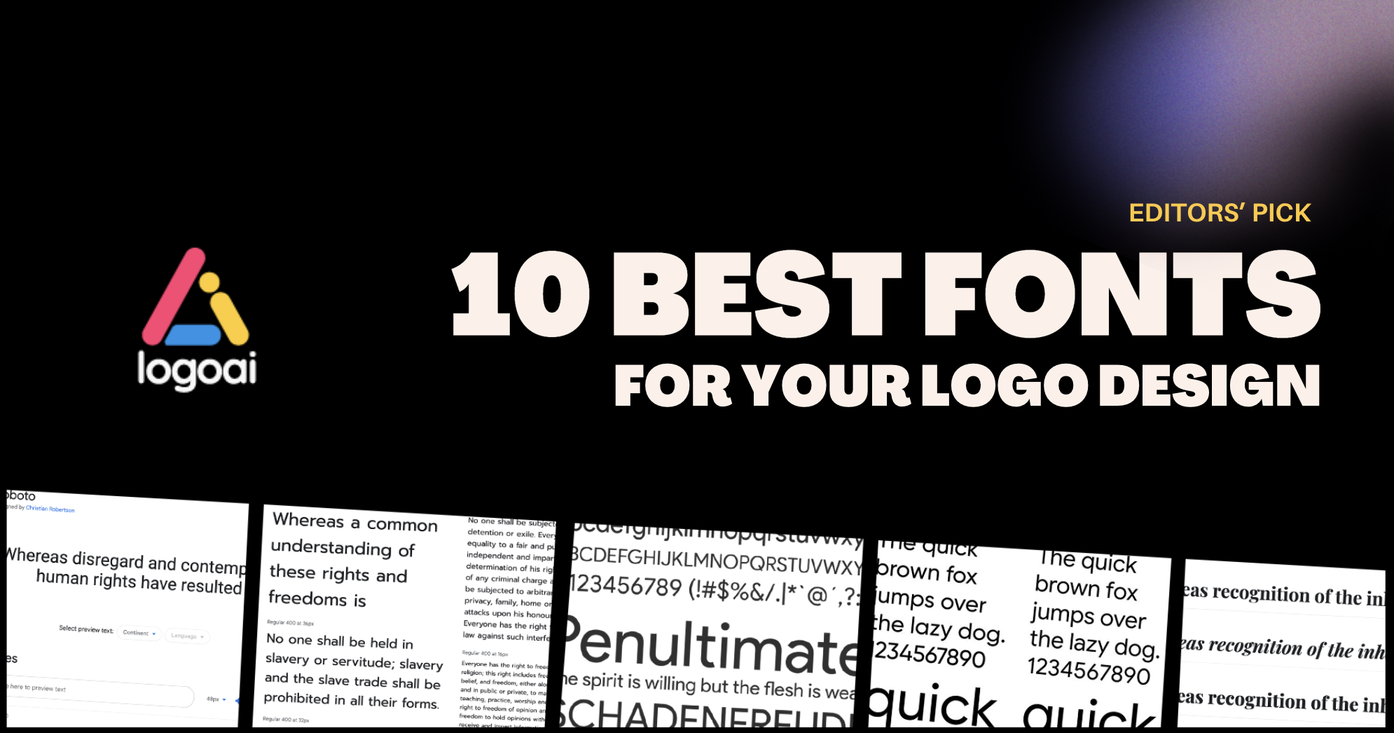 Top 10 Logo Fonts To Consider For Your Next Logo Design - LogoAI