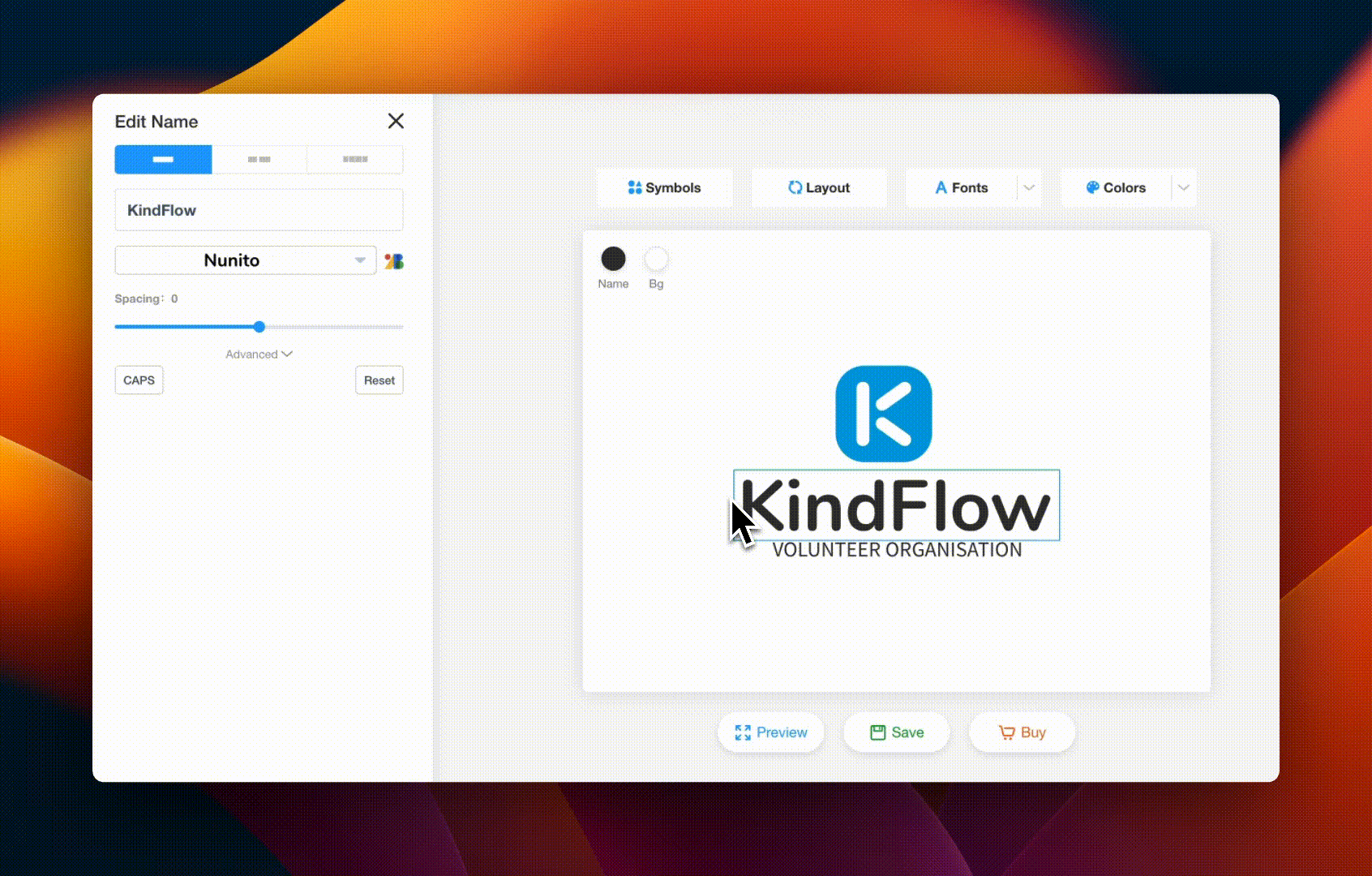 New 2 Line Stacked Logo Name Design Feature LogoAI