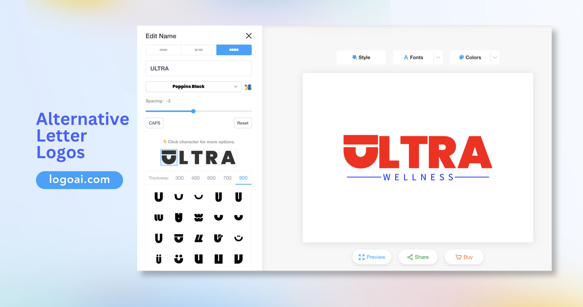 Create A Distinctive Logo Design With Alternative Letters - LogoAI
