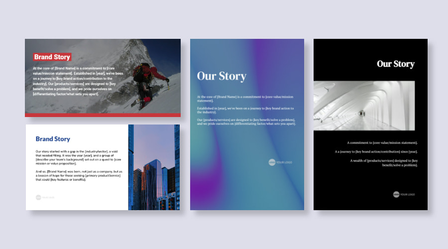 Tell Your Brand Story with Customizable Design Templates - LogoAI