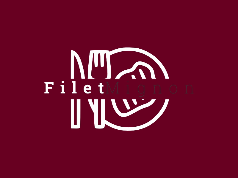 Filet Mignon logo | Design your own restaurant logo - LogoAI
