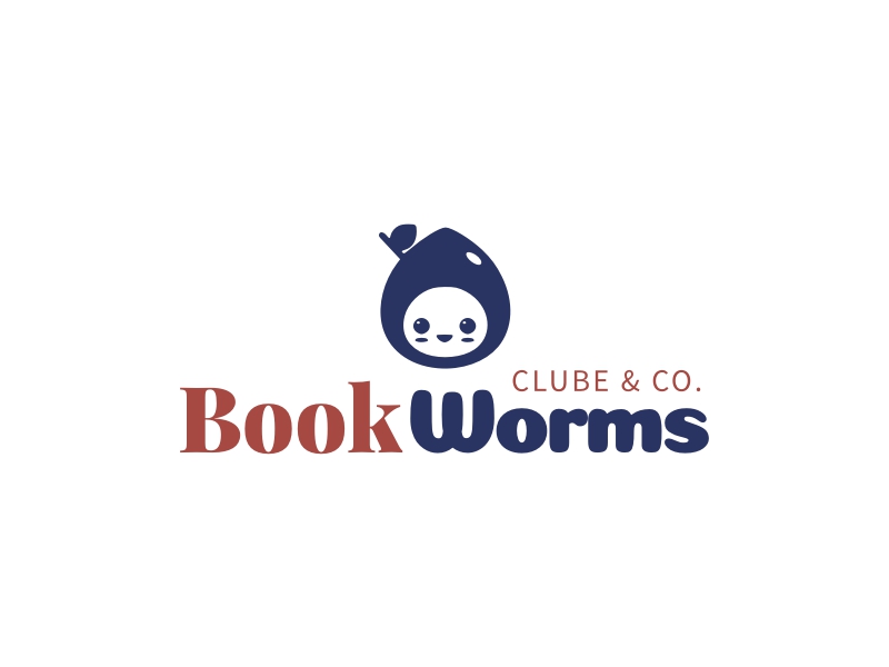 Book Worms logo | Design your own cute logo - LogoAI