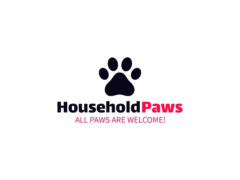 Household Paws logo | Design your own animals pets logo - LogoAI
