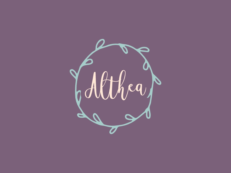 Althea logo | Design your own skincare logo - LogoAI