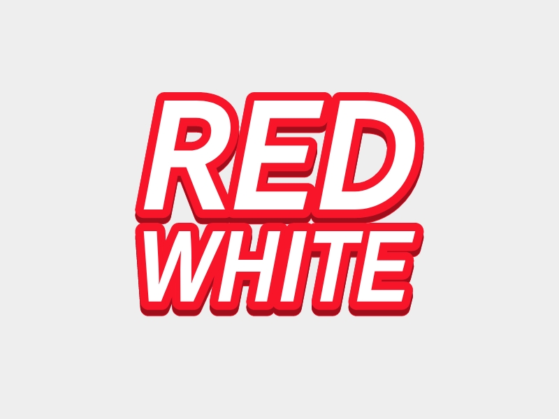 Red White logo | Design your own free text logo - LogoAI