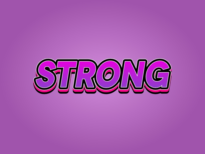 Strong logo | Design your own free text logo - LogoAI