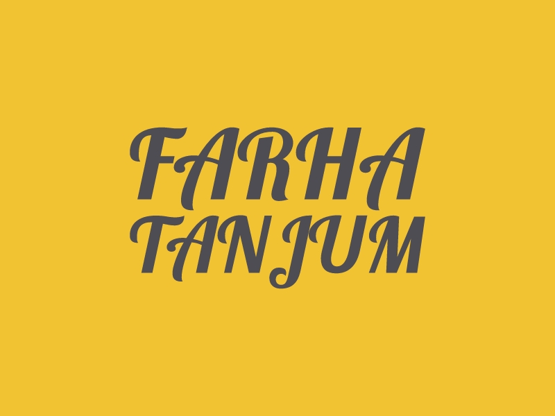 Farha Tanjum logo | Design your own internet logo - LogoAI