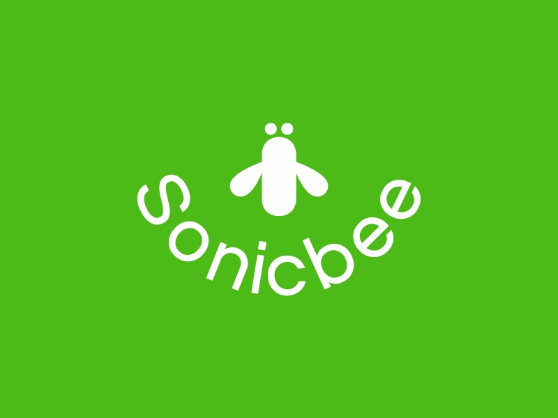 Sonicbee logo | Design your own kelly green logo - LogoAI