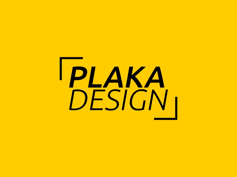 PLAKA DESIGN logo | Design your own yellow logo - LogoAI