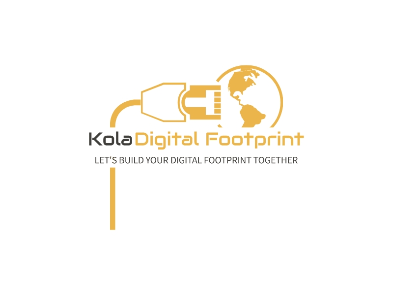 Kola Digital Footprint logo | Design your own internet logo - LogoAI