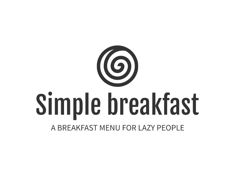 Simple breakfast logo design - LogoAI.com