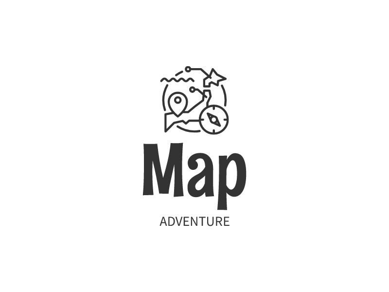 Map logo design - LogoAI.com