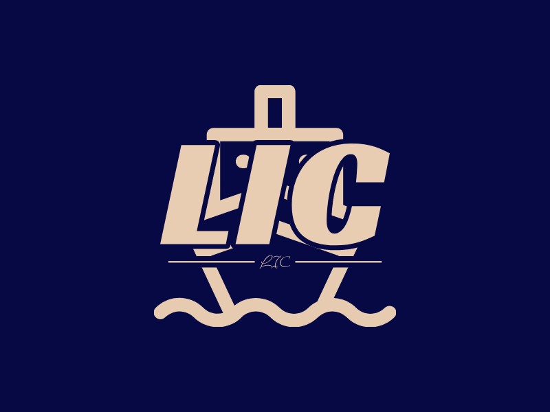 L IC logo design - LogoAI.com