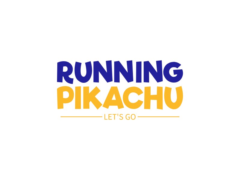 RUNNING PIKACHU logo | Design your own logo - LogoAI