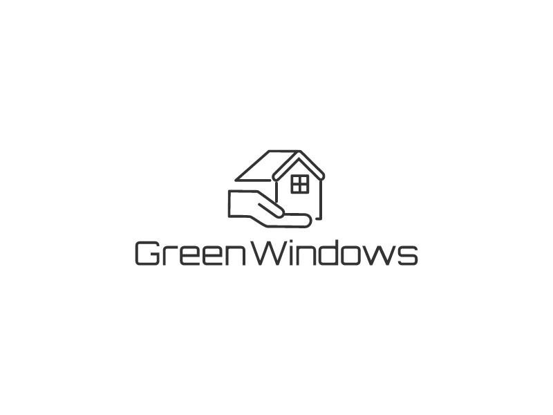 Green Windows logo | Design your own home family logo - LogoAI