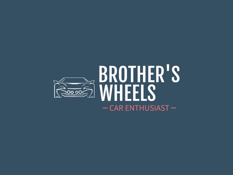 Brother's wheels logo | Design your own automotive logo - LogoAI