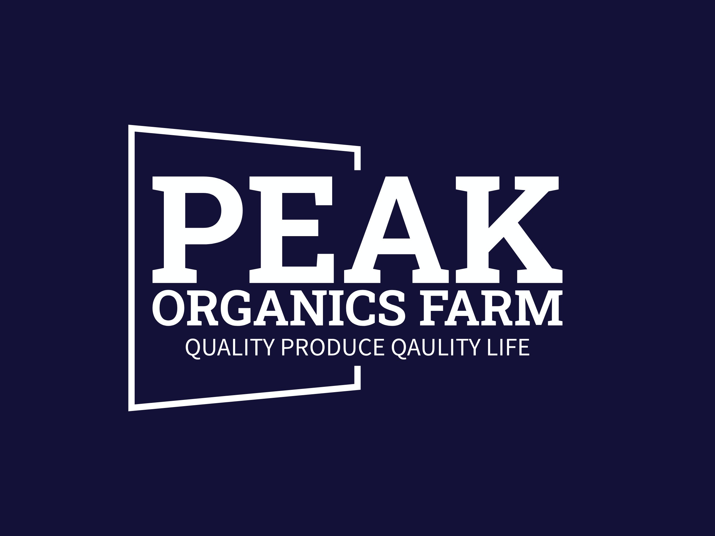 Peak organics farm logo | Design your own logo - LogoAI