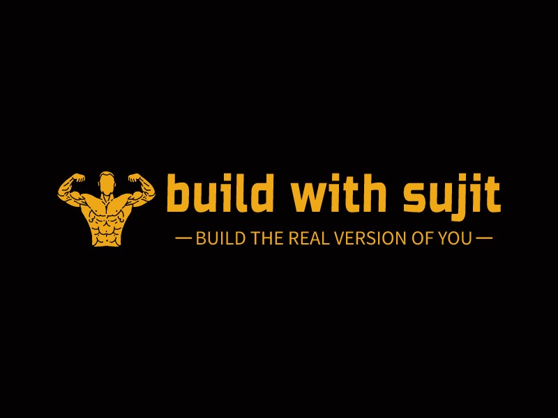 Build with sujit logo | Design your own sports fitness logo - LogoAI