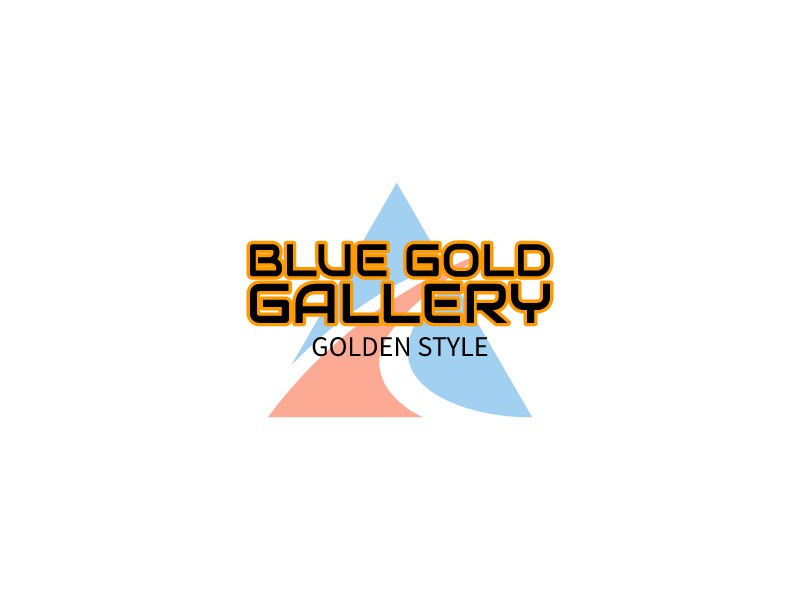 BLUE GOLD GALLERY logo | Design your own retail logo - LogoAI