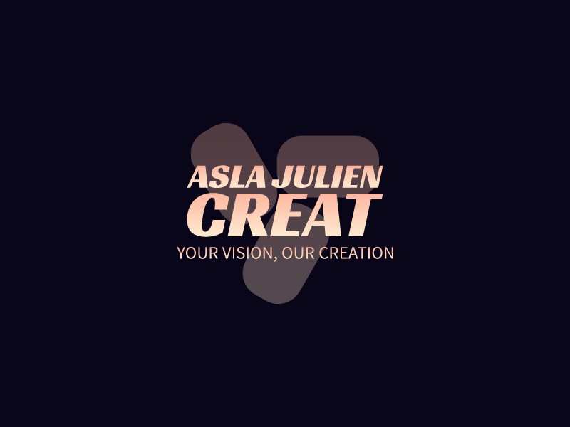 Asla Julien creat logo | Design your own restaurant logo - LogoAI