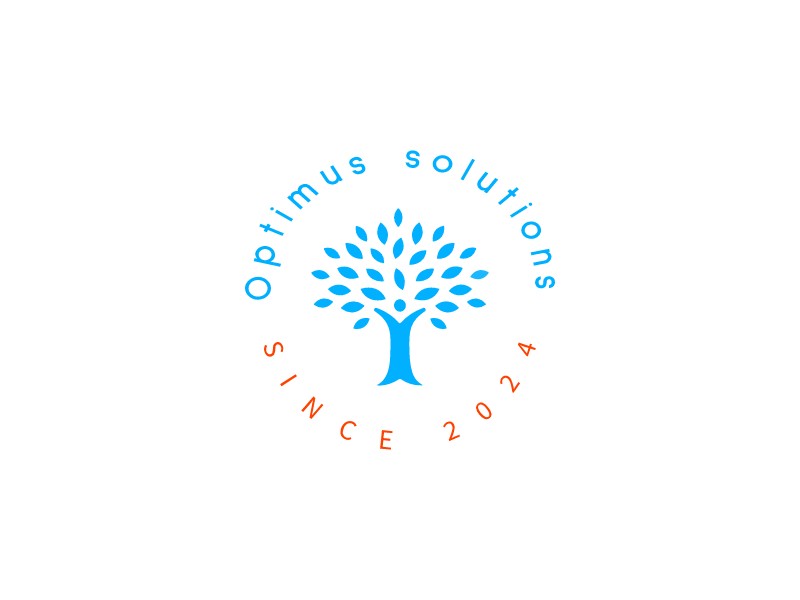 Optimus solutions logo | Design your own round logo - LogoAI