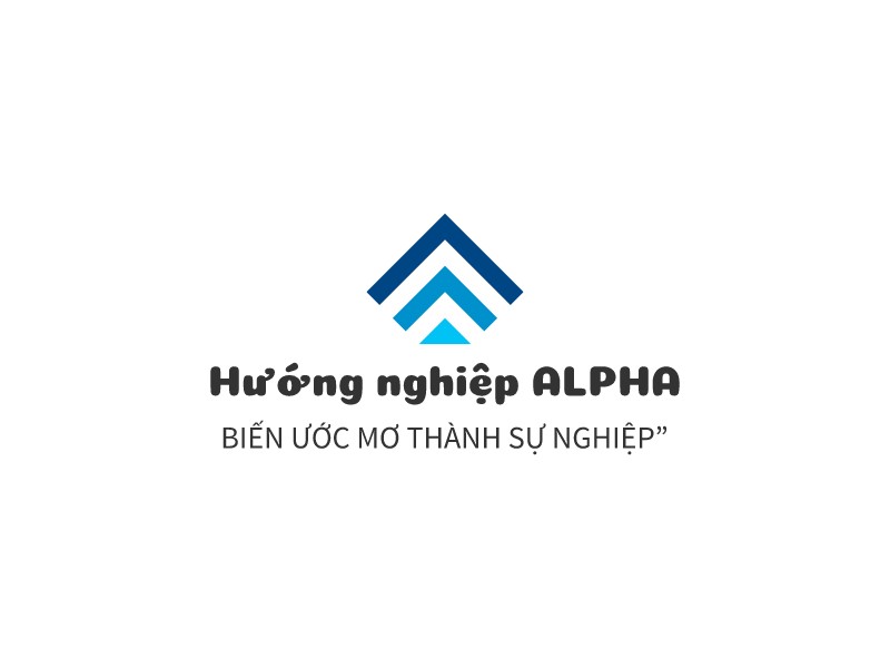 Hướng nghiệp ALPHA logo | Design your own education logo - LogoAI