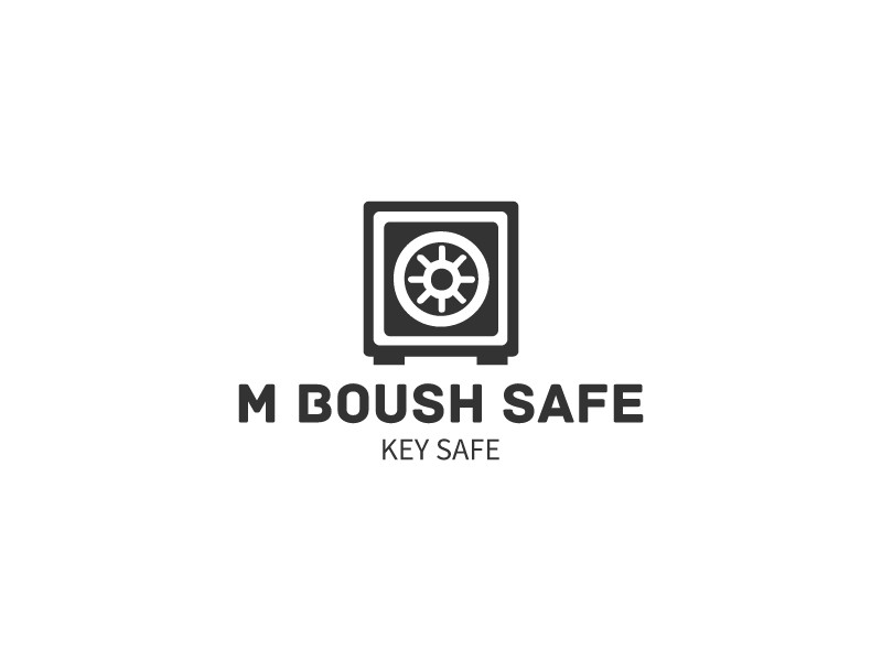 M boush Safe logo | Design your own logo - LogoAI