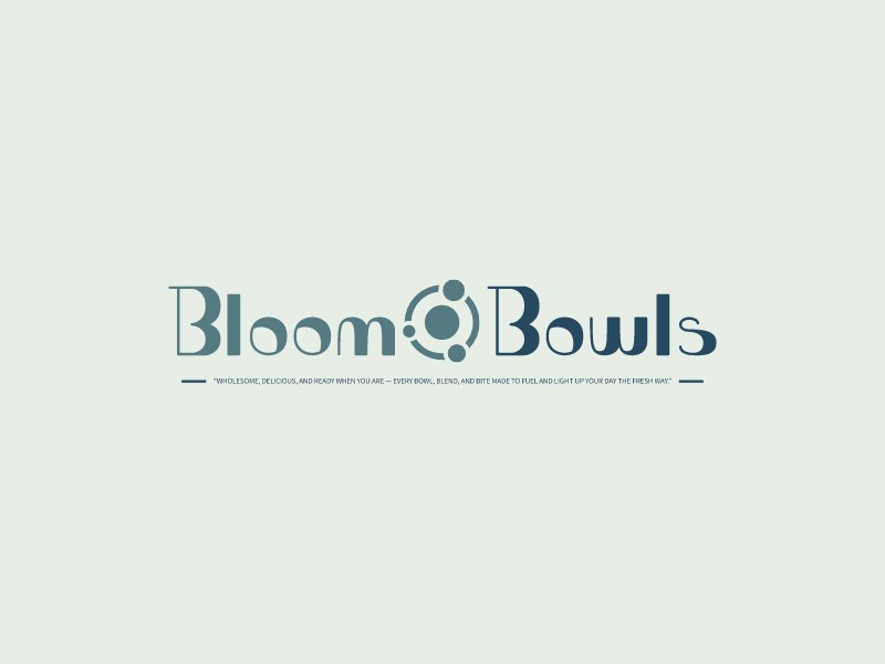 Bloom Bowls logo | Design your own restaurant logo - LogoAI