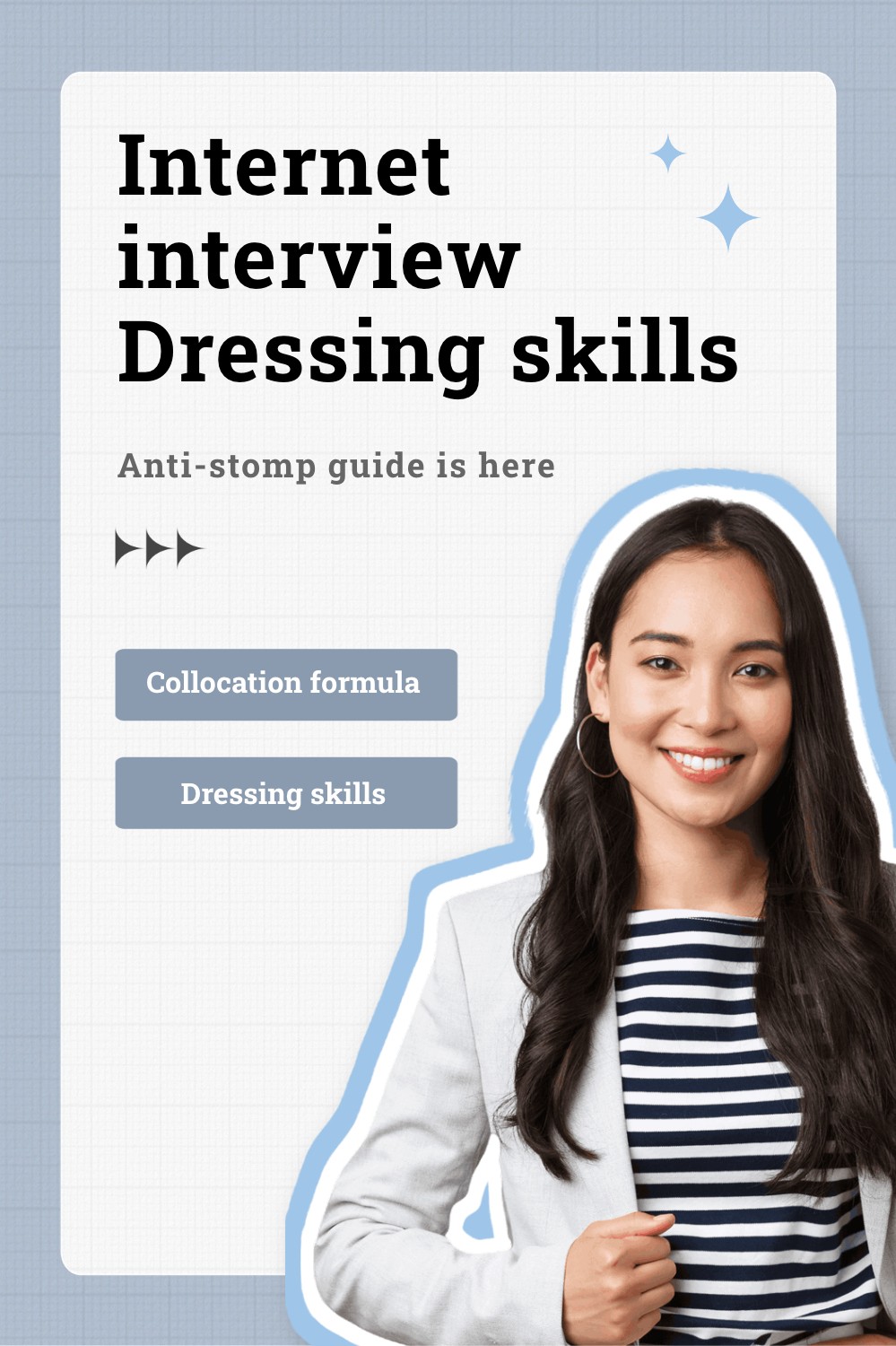 Internet interview dressing skills mobile phone poster display - AiDesign