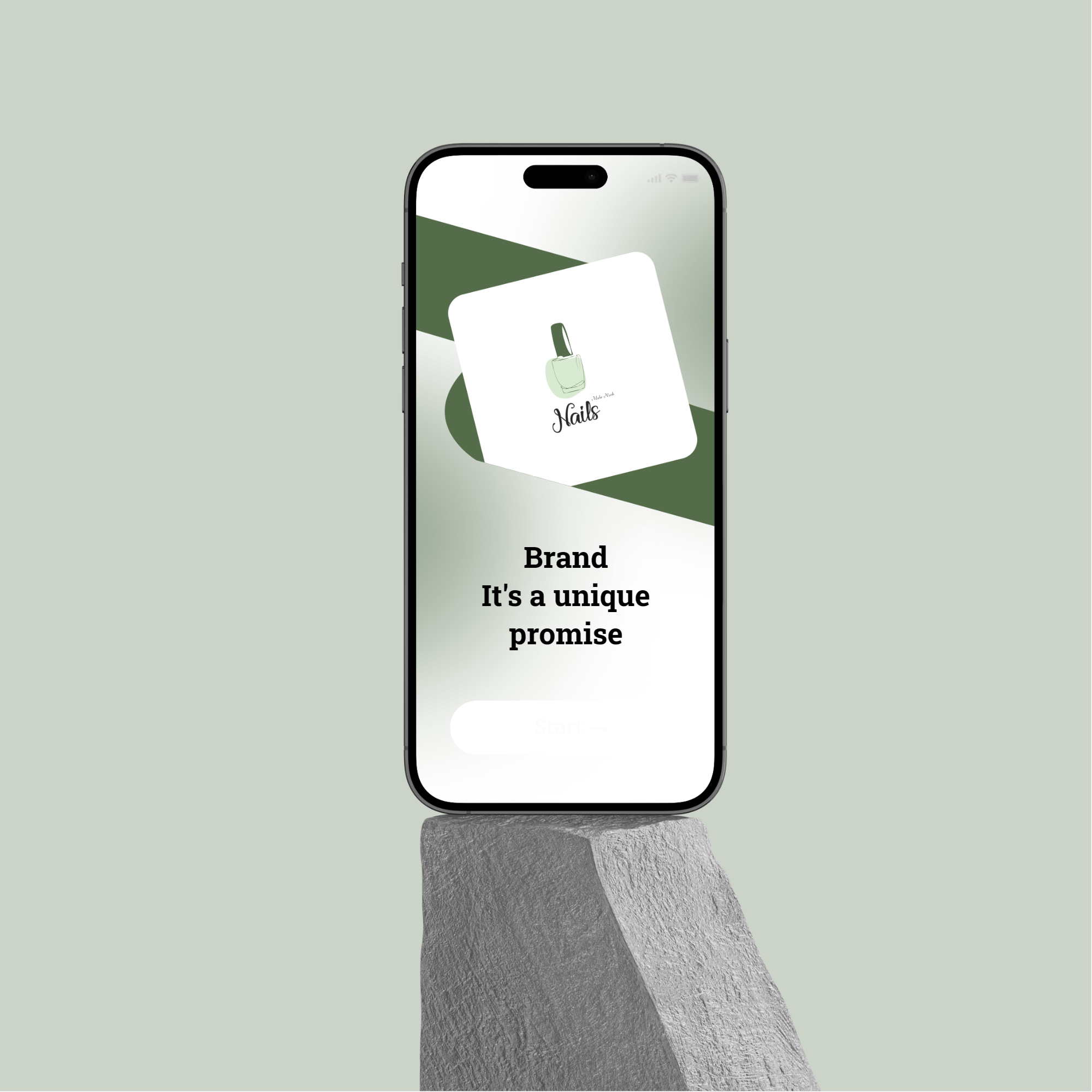 Minimalist mobile phone interface logo mockup (1717156870) - AiDesign