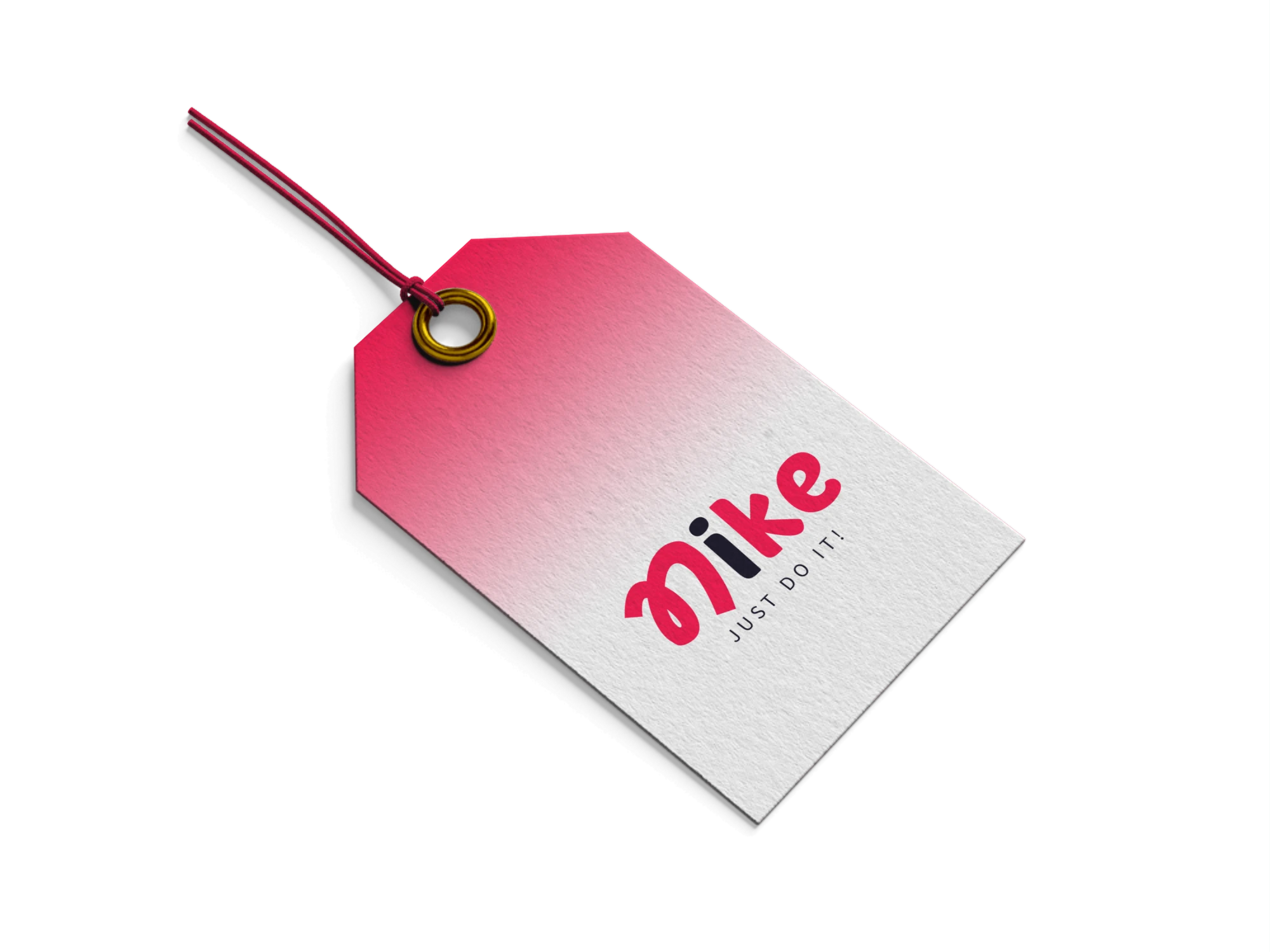 Clean label tag mockup - AiDesign