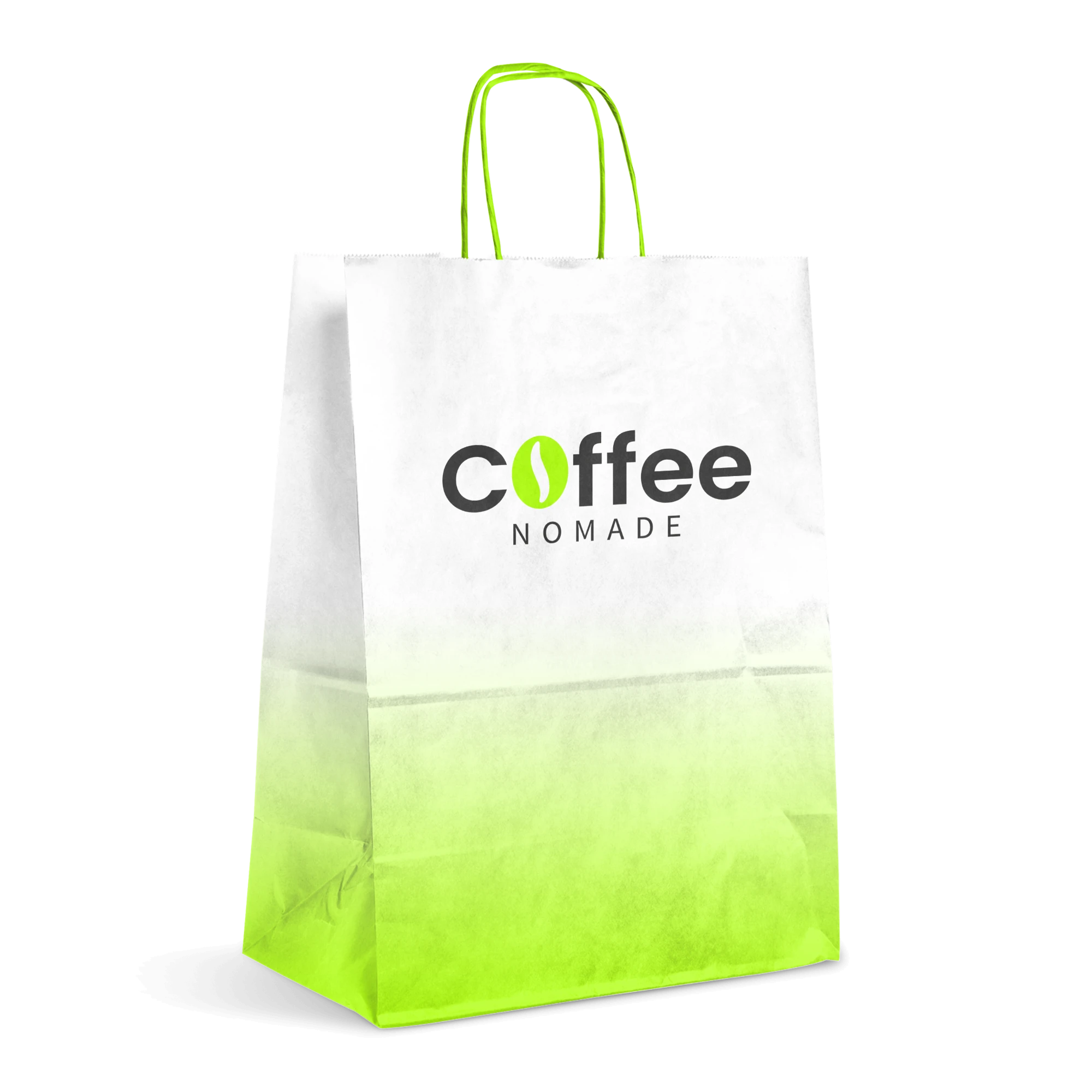 Simple paper bag packaging bag logo display mockup - AiDesign