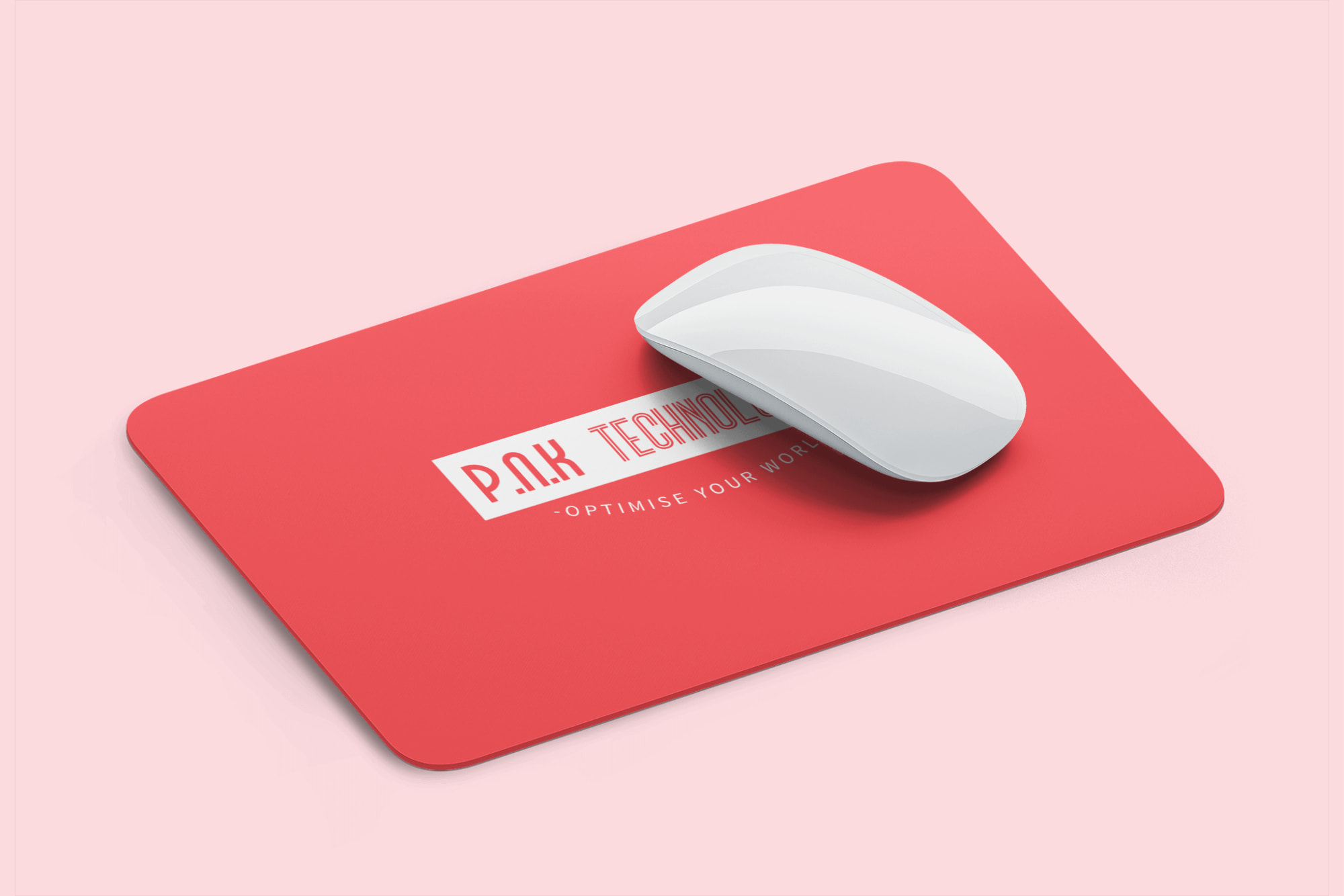 Mouse pad logo mockup - AiDesign