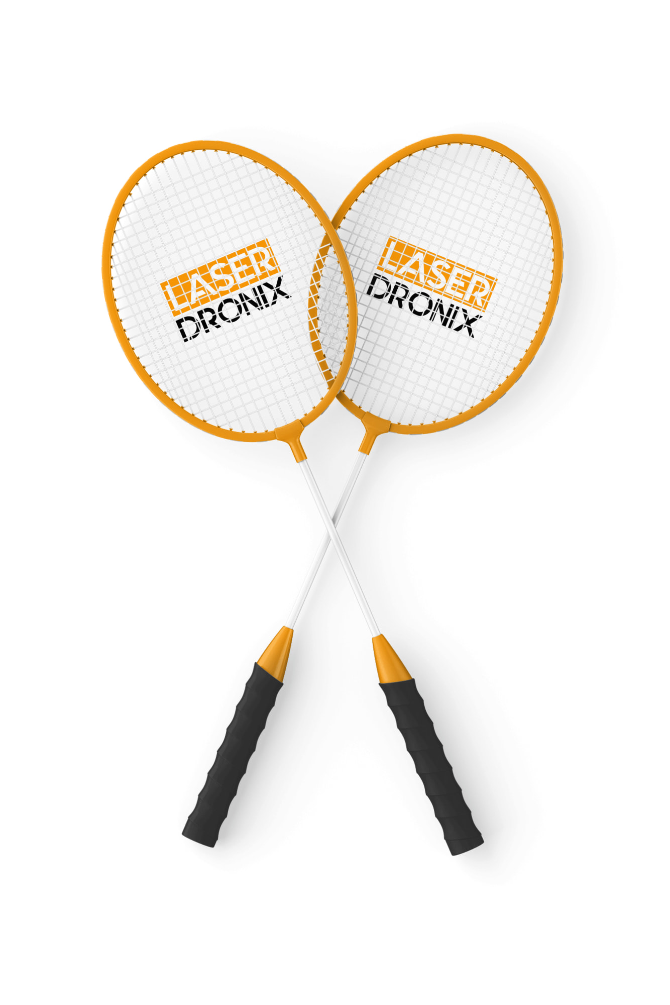 Badminton racket logo mockup - AiDesign