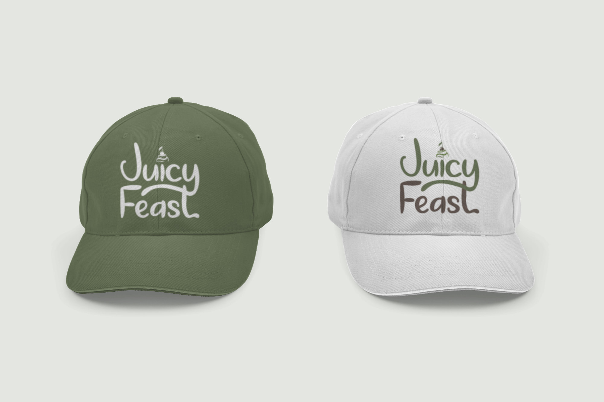 Two-color baseball cap logo mockup (1730285906) - AiDesign