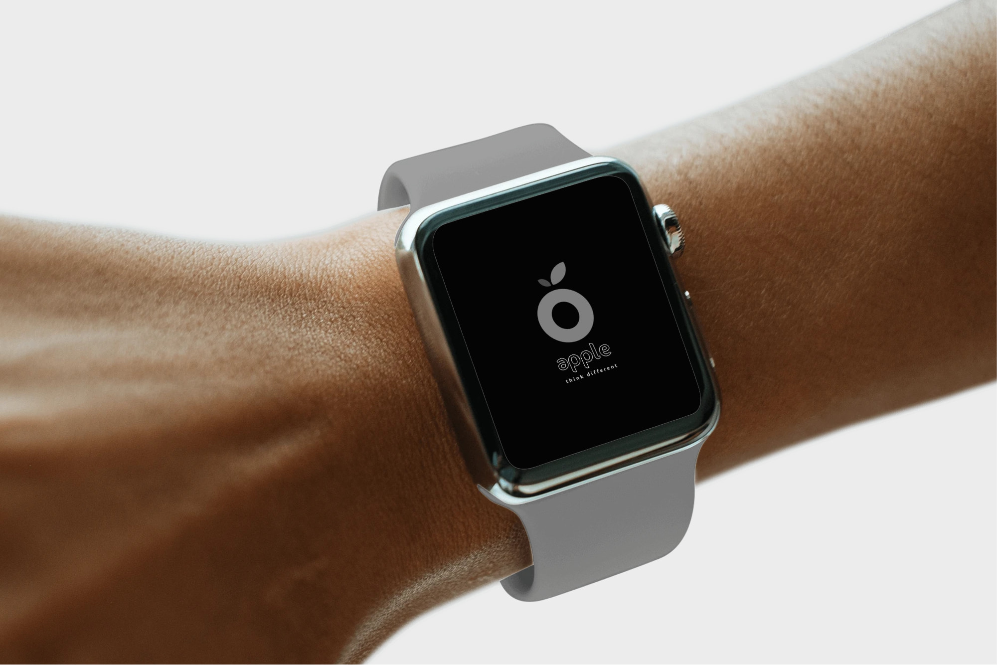 Hand strap apple iwatch logo mockup (1732130542) - AiDesign