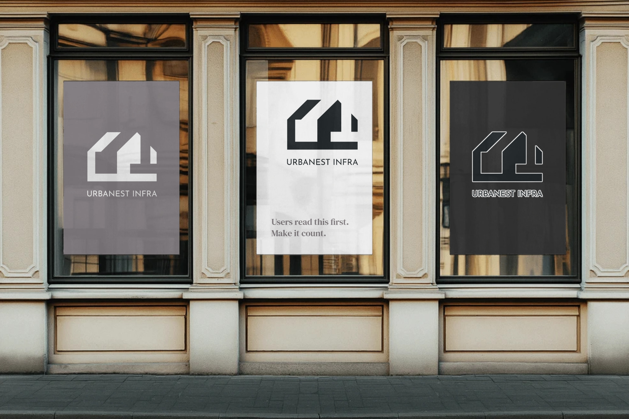 Street storefront glass advertising poster logo mockup (1733334160 ...