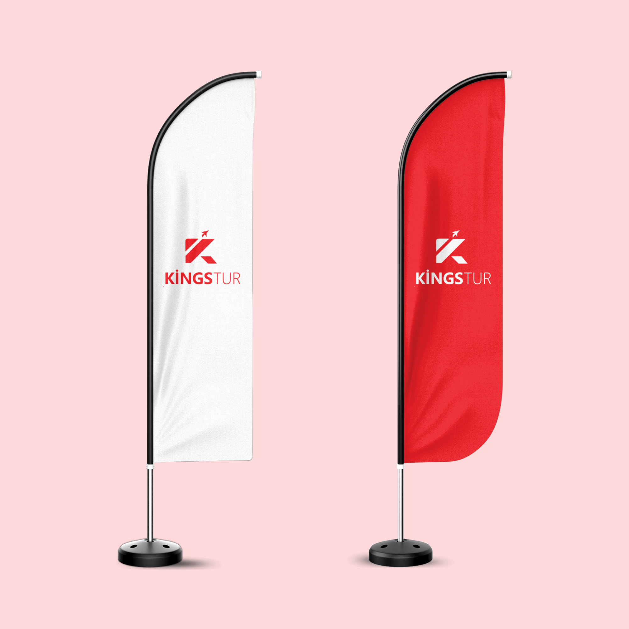Minimalist sail flag advertising flag logo mockup (1734685771) - AiDesign