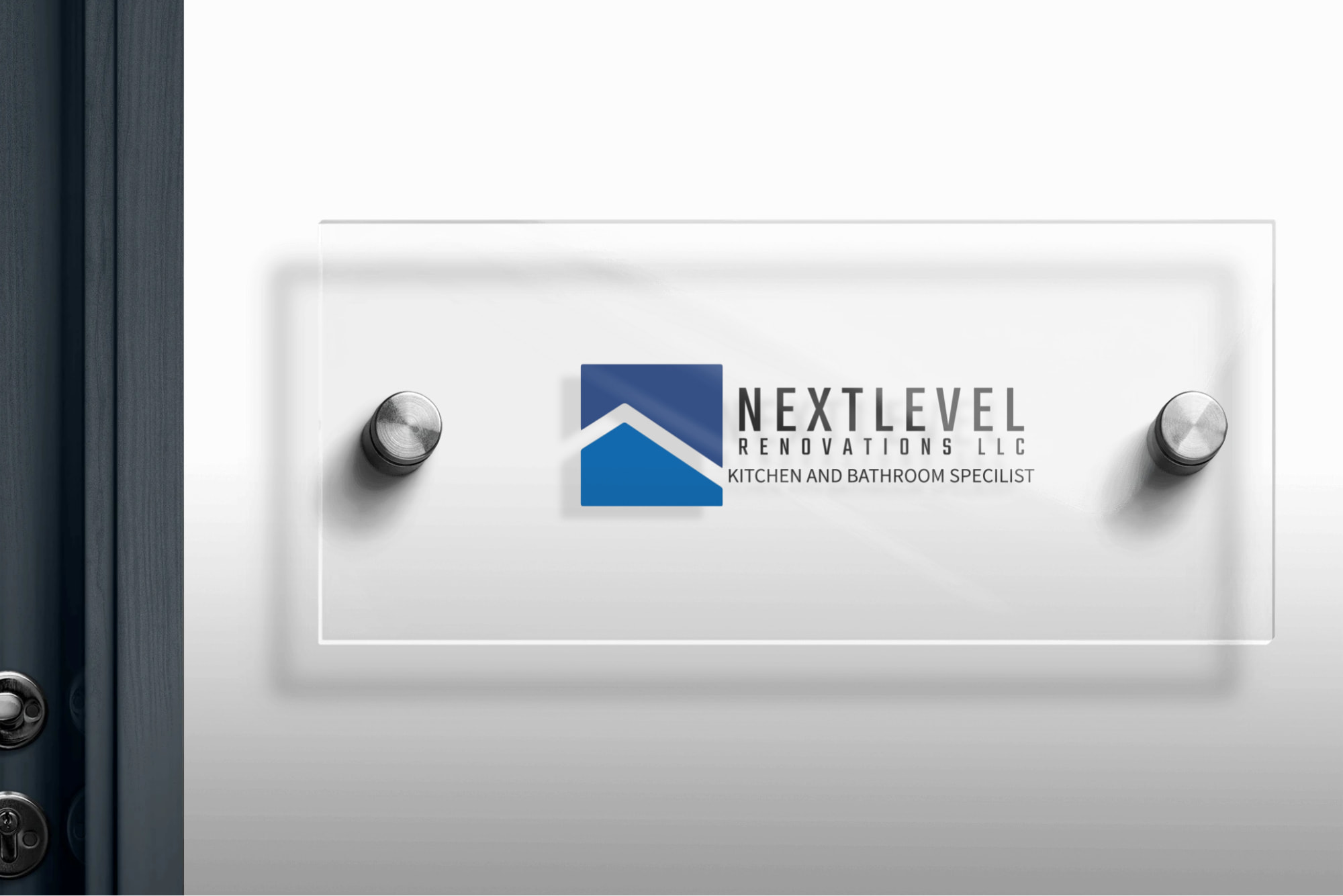 Acrylic material billboard logo display board mockup (1735608528 ...