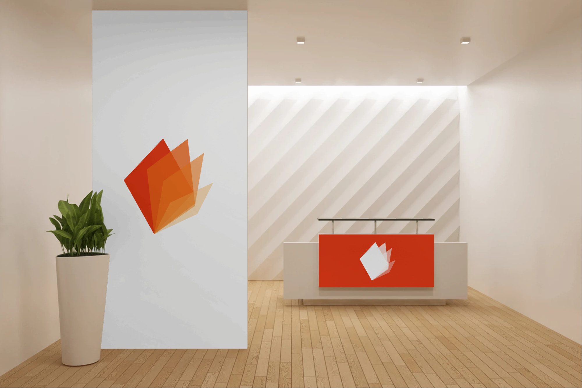 Company front desk logo mockup (1738384124) - AiDesign