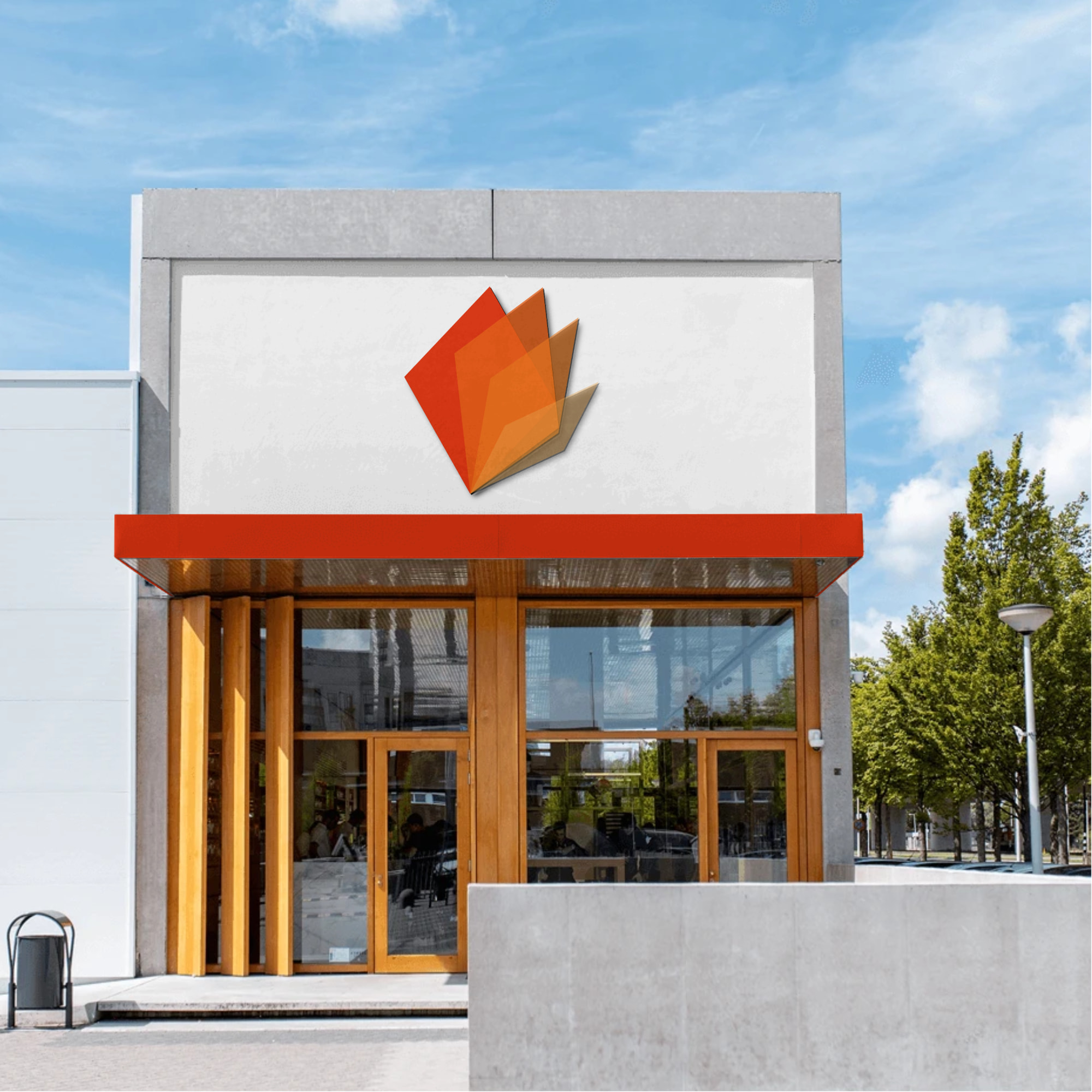 Shop front 3D logo mockup (1738384162) - AiDesign