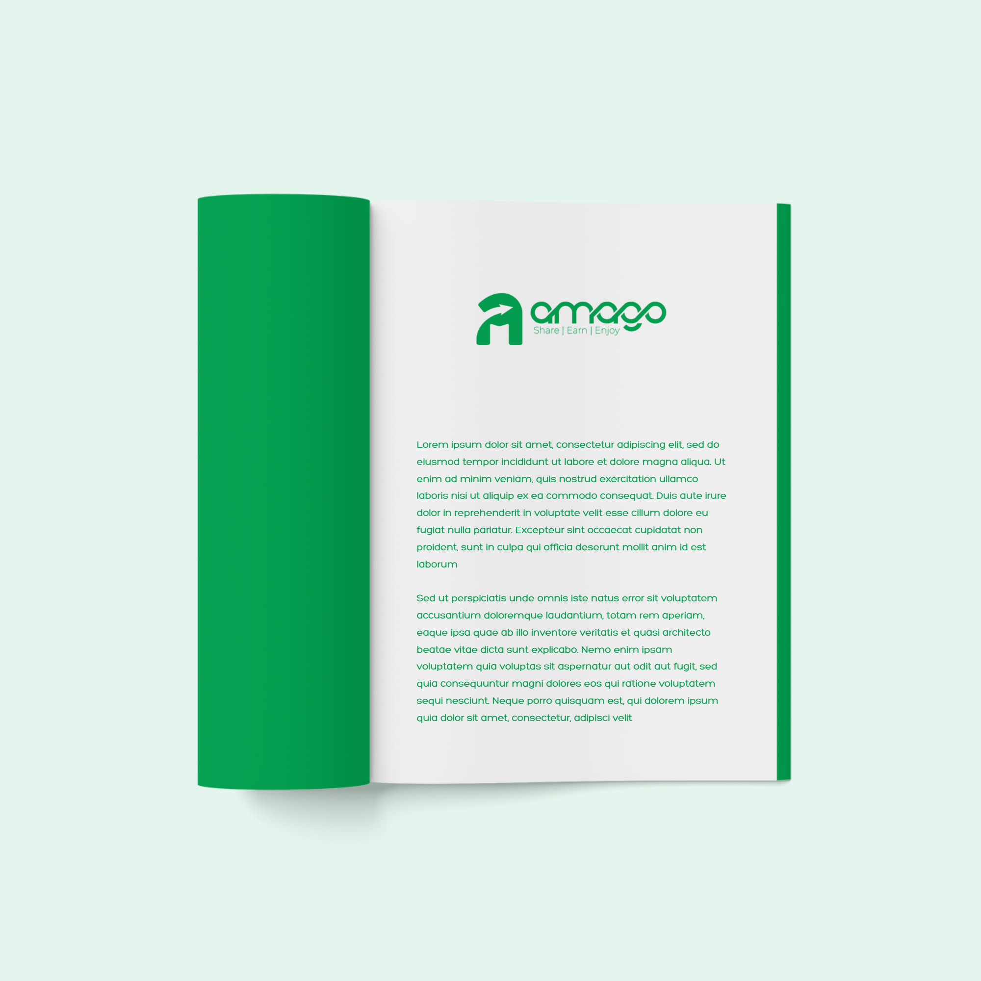 Minimalist book magazine flipping vi logo mockup renderings (1740325842 ...