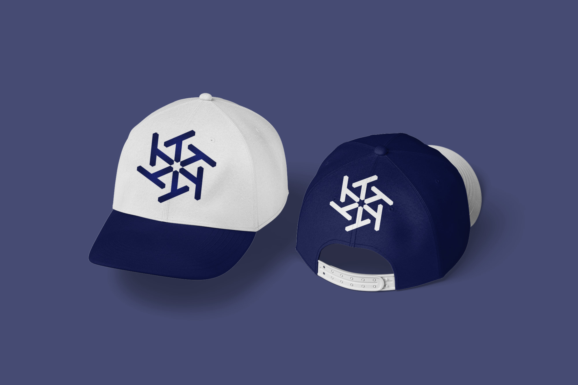 Two-color hat baseball cap vi logo mockup renderings (1768147148 ...